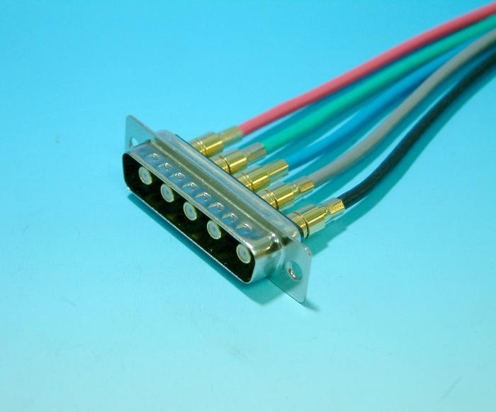 Professional custom d-sub 5w5 cables,custom high power 5w5 cables ...