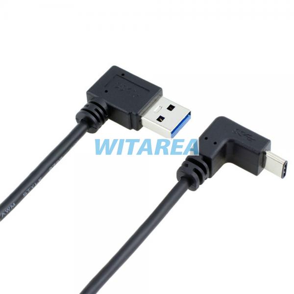 Professional 90°degree type c cable,angled type-c connector cables ...