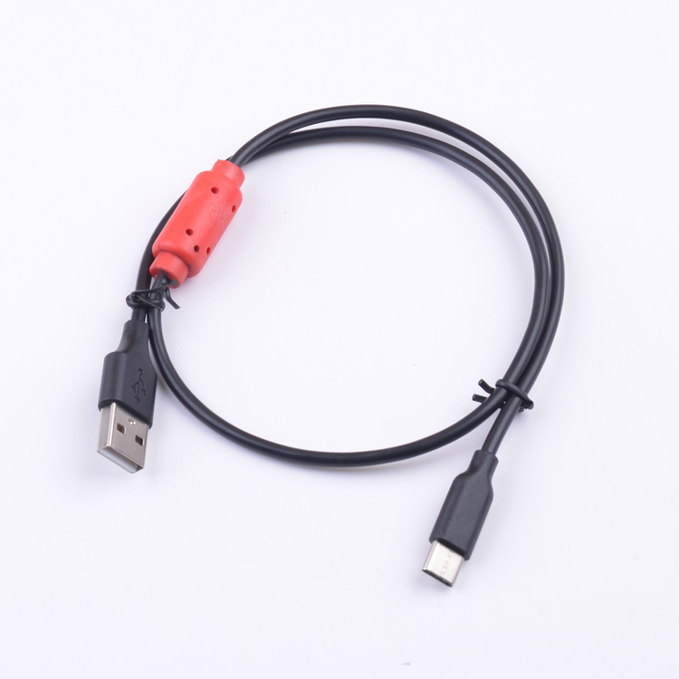Professional Custom Clip On Ferrite Ring USB Type C Cable manufacturer.