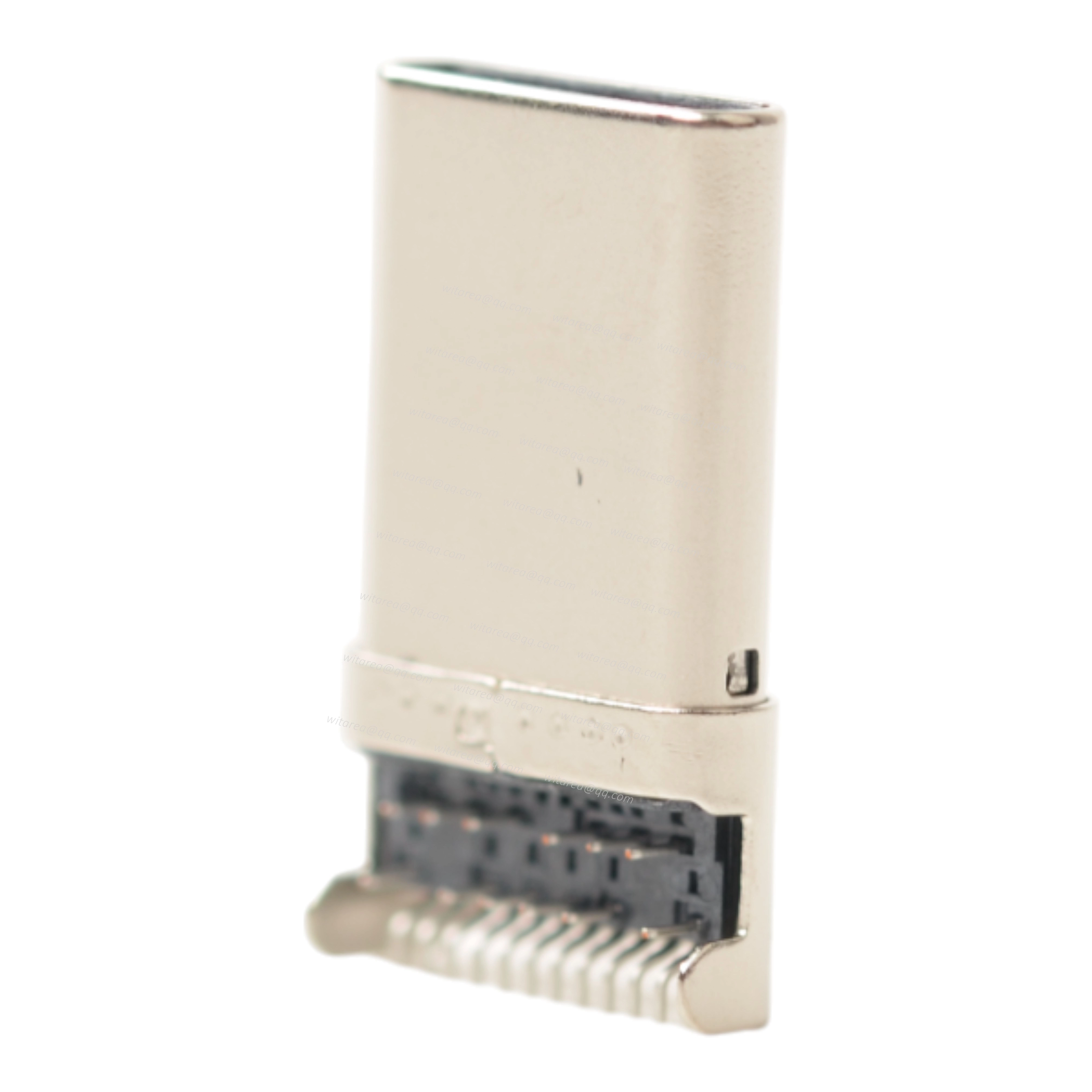 USB4/USB 3.1 Type-C 24-Pin SMT/DIP Hybrid Male Plug, Mid-Mount, Offset 0.95 mm, CH=0.25mm, H=11. ...